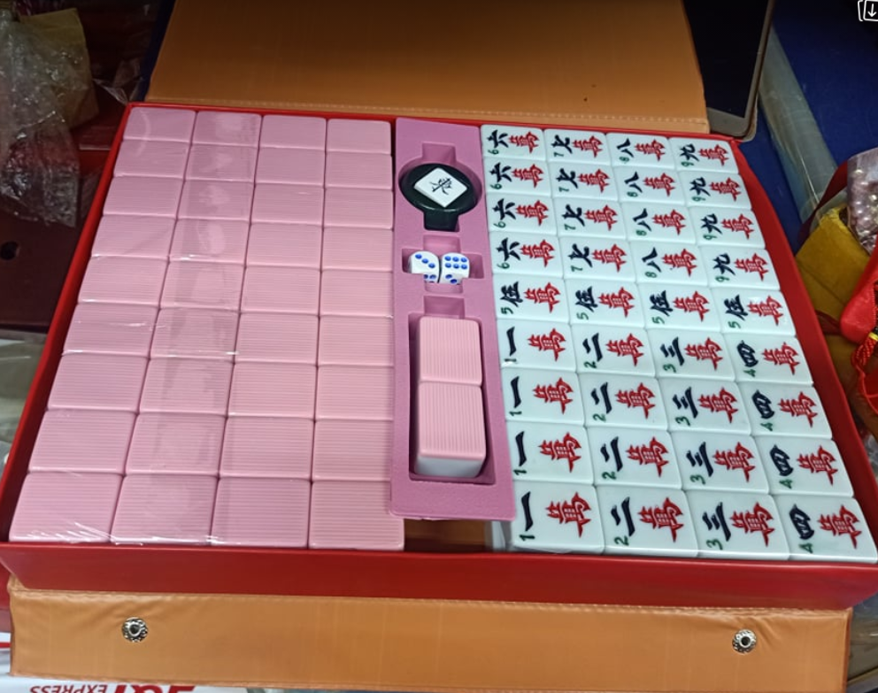 MAHJONG SET BABY PINK JUMBO SIZED | Lazada PH