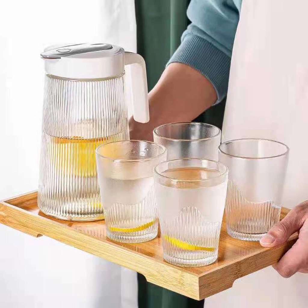 Refrigerating Cooler Celina Home Textiles 5 in 1 Drinkware Glass Set 1 ...