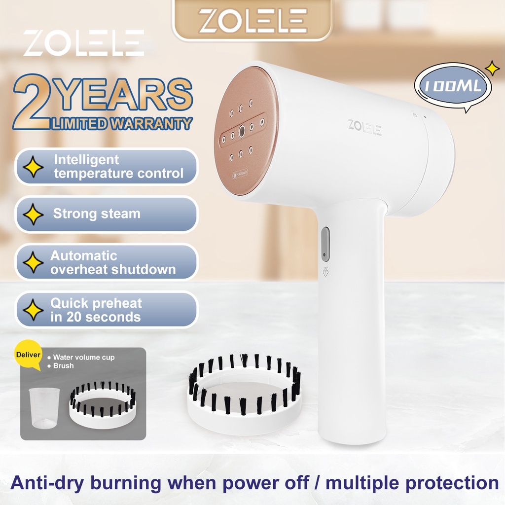 ZOLELE Handheld Steamer Iron Garment Steam Travel Home ZG100/ZG101 ...
