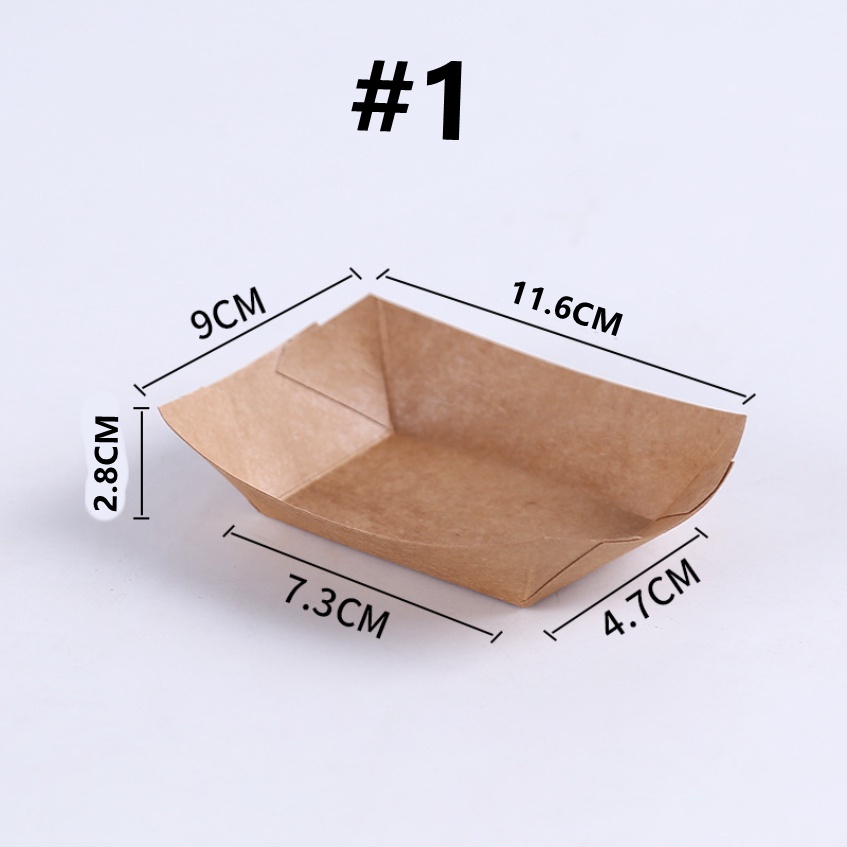 10PCS-Kraft Paper Takeout Box/Disposable Meal Box/Food Container Box ...