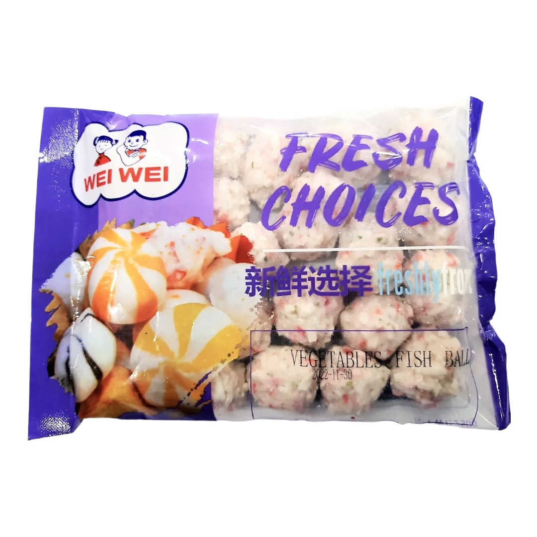 Wei Wei Vegetable Fish Ball 翡翠虾球 250g HOTPOT SHABU SHABU BALLS | Lazada PH