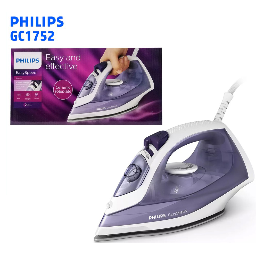 GC1752 Steam Iron ♦Soleplate Ceramic♦ 2000W | Lazada PH