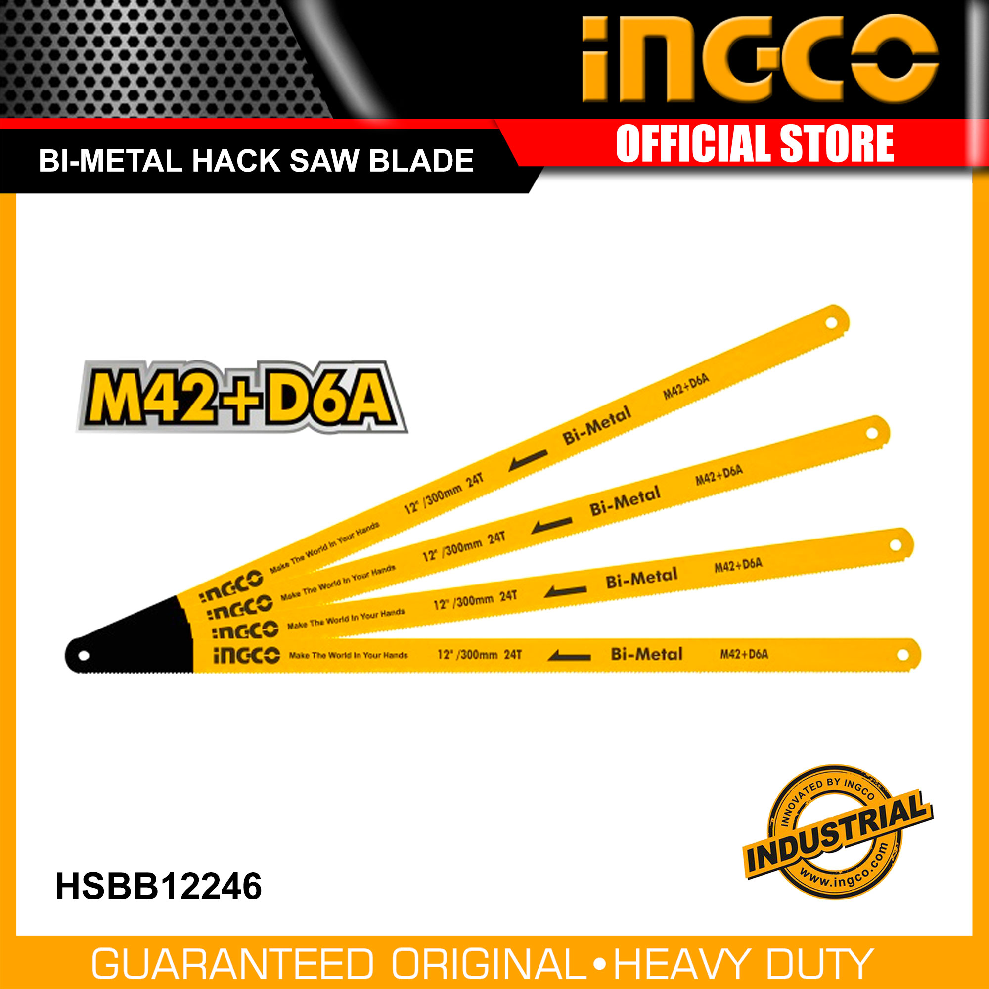 INGCO Hacksaw Hack Saw Blade 12" 24T (SOLD PER PIECE) HSBB12246 IHT ...