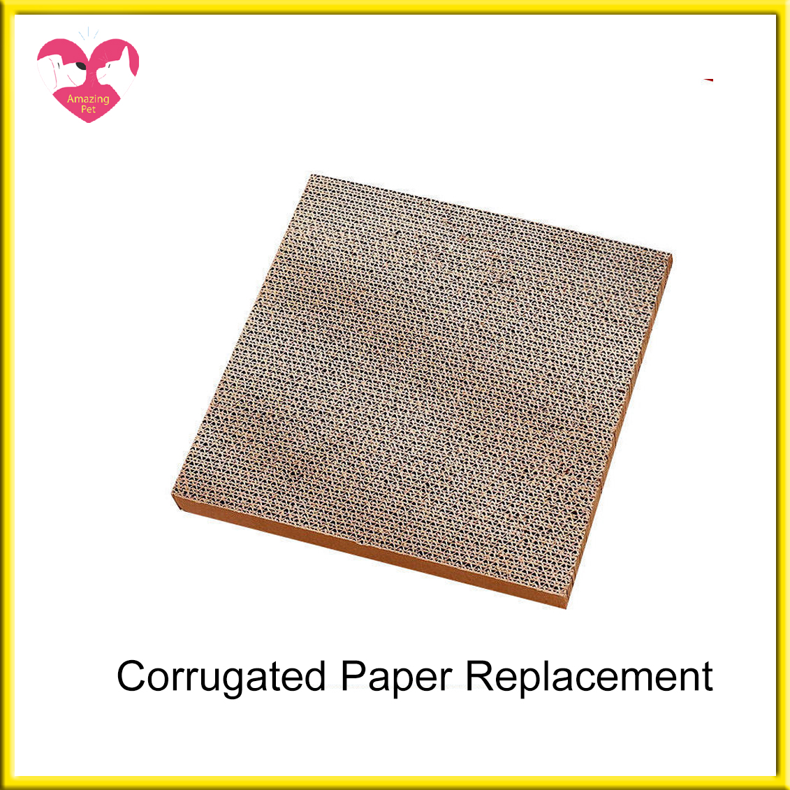 Cardboard Cat Scratcher Corrugated Paper Kitten Scratching Pad Inclined ...