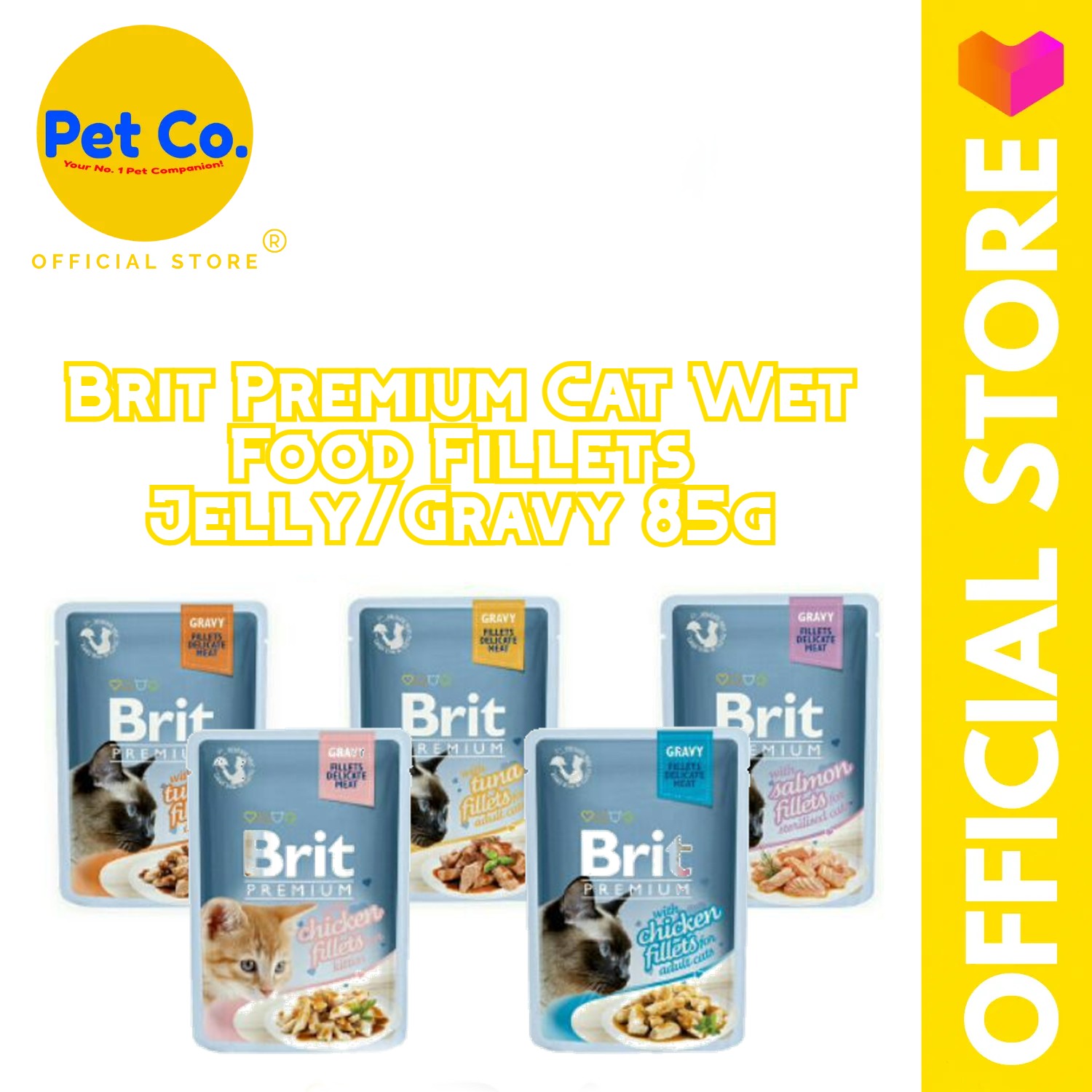 Brit Premium Cat Wet Food Fillets Jelly/Gravy 85g | Lazada PH