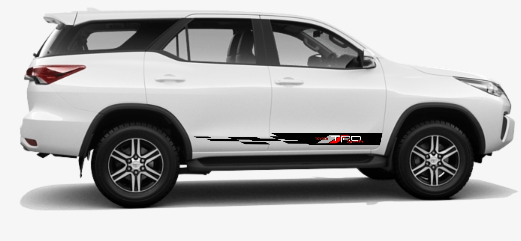 Toyota Fortuner Body Decals / Fortuner Body Accessories / Machine Cut ...