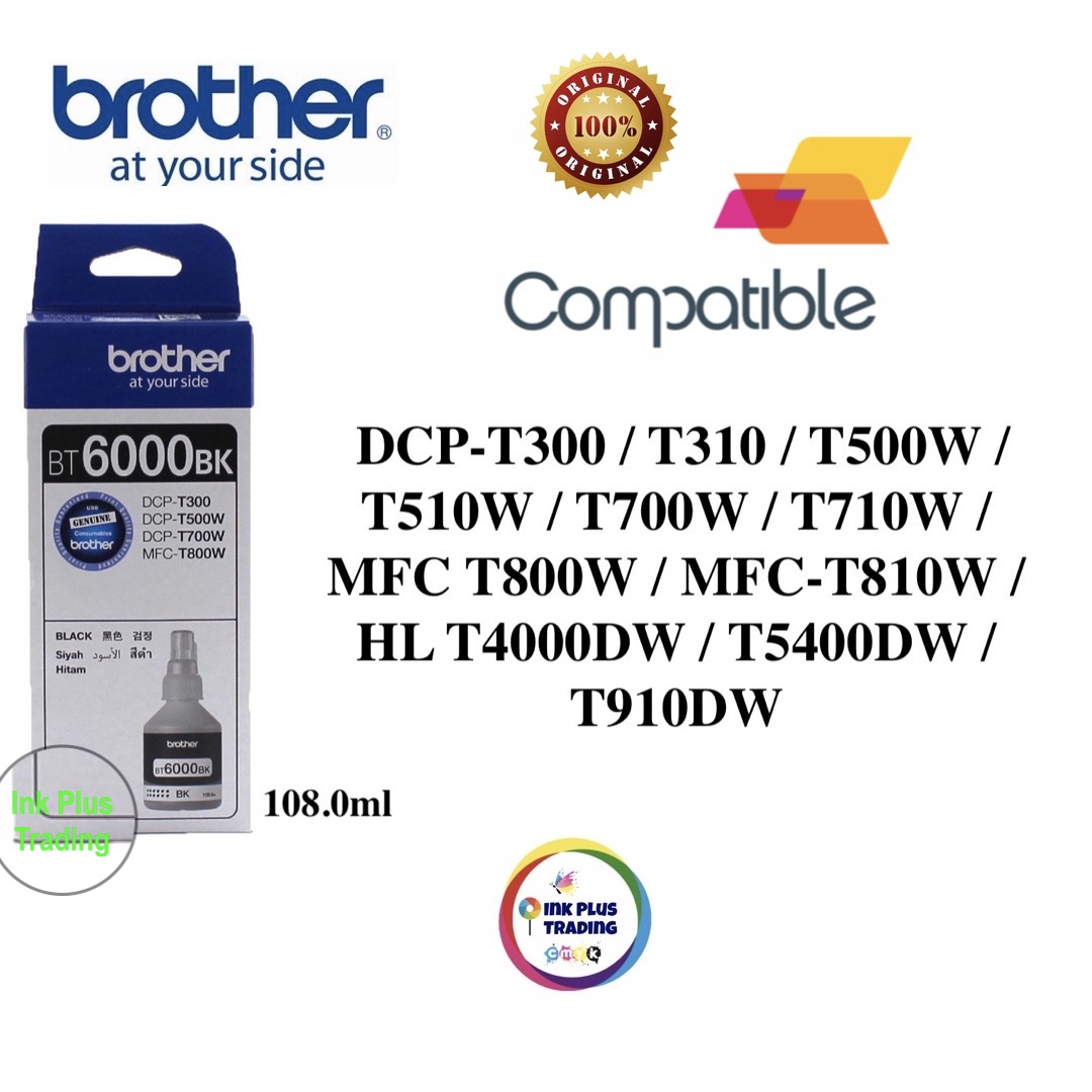 Original Brother BT6000 / BT5000 ink for DCP-T300 DCP-T500W DCP-T700W ...
