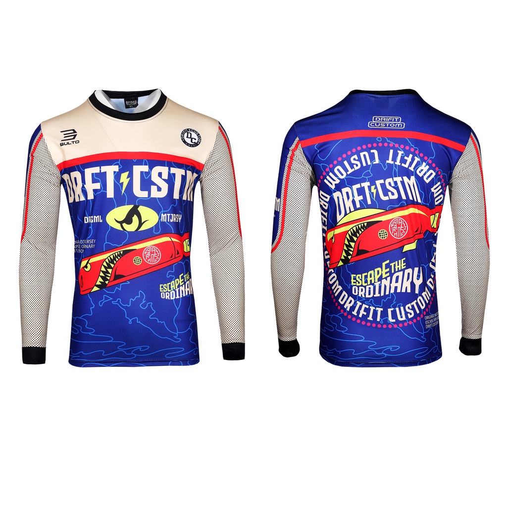 Long Sleeve Drifit Custom Jersey For Men Motor Riding Sport Shirt Motor ...