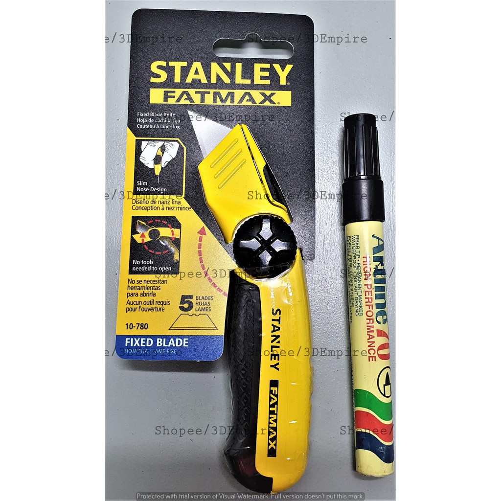 Stanley Utility Knife Cutter Blade FATMAX NT Cutter Yellow (10-780)b5s ...
