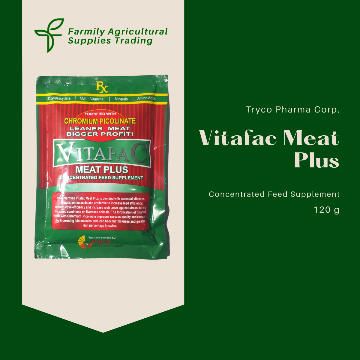 Tryco Vitafac Meat Plus 120g | Lazada PH