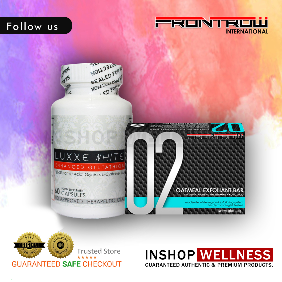 Frontrow Capsules COMBO LUXXE White Glutathione Whitening Capsules ...