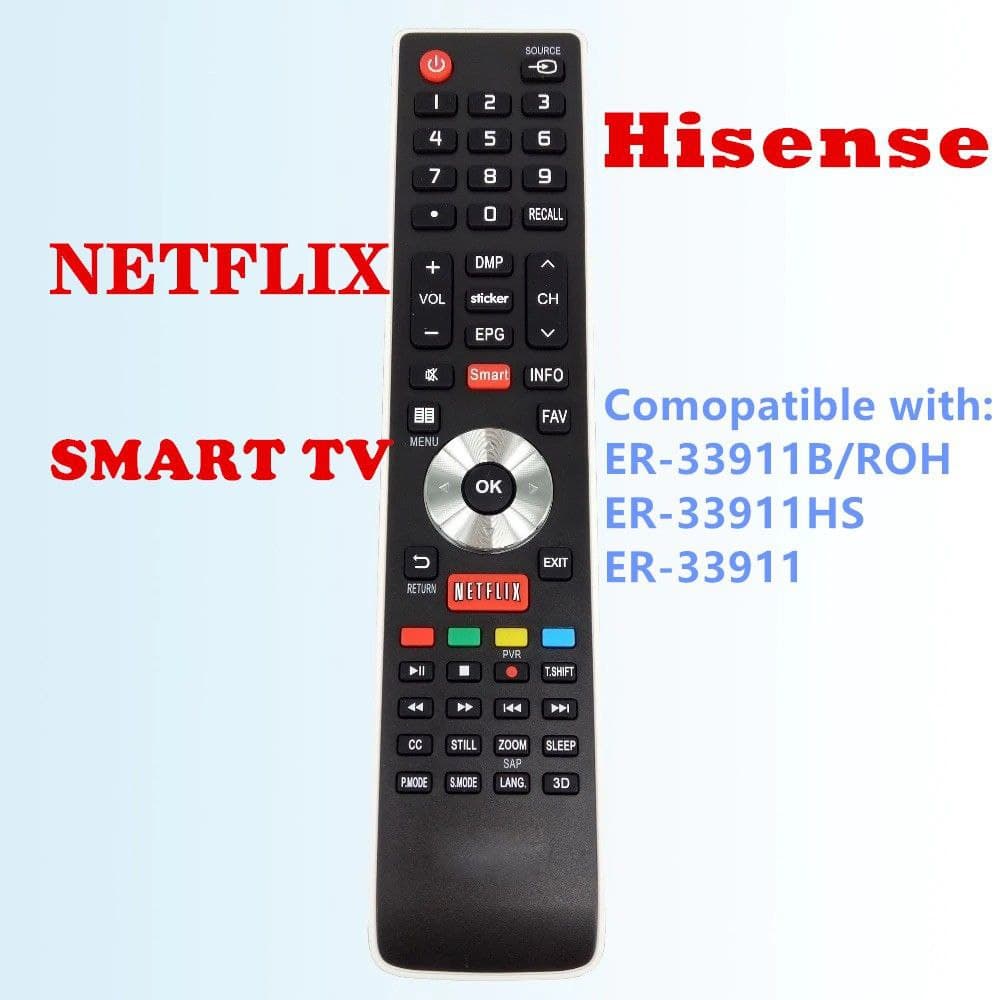 Devant Hisense ER-33911B ER-33911HS ER-33911 Smart TV Remote Control ...