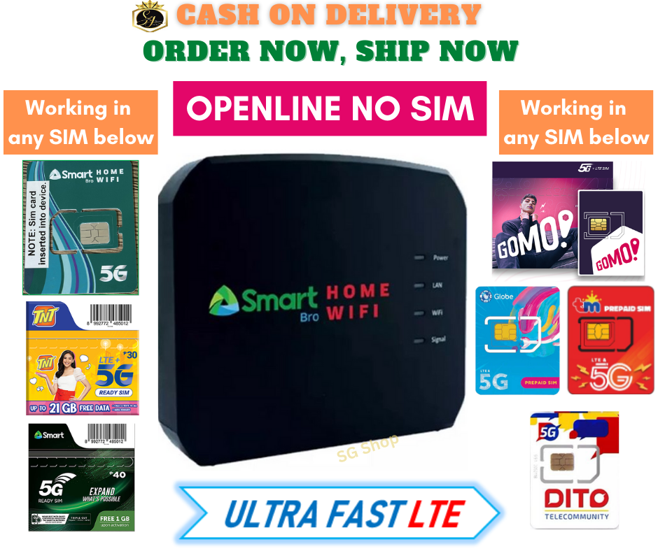 Smart Bro Home Prepaid Wifi OPENLINE with 30Days UNLI Data | Lazada PH