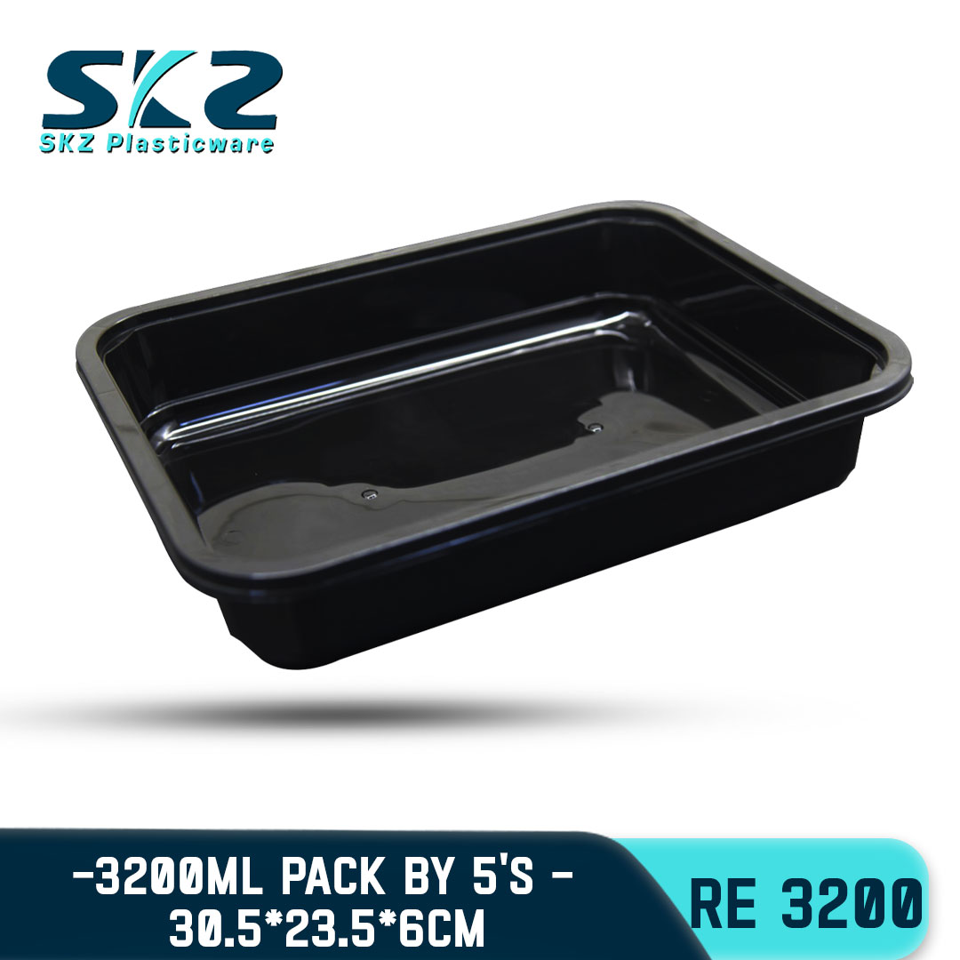 SKZ 1BOX 3200ml PARTY TRAY BLACK AND WHITE SERIES RE3200 ENVIRONMENTAL ...
