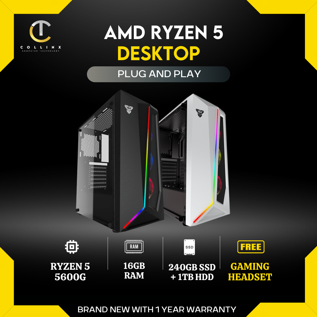 [ CUSTOM GAMING PC BUILD ] AMD RYZEN 5 5600G Desktop | With Radeon ...
