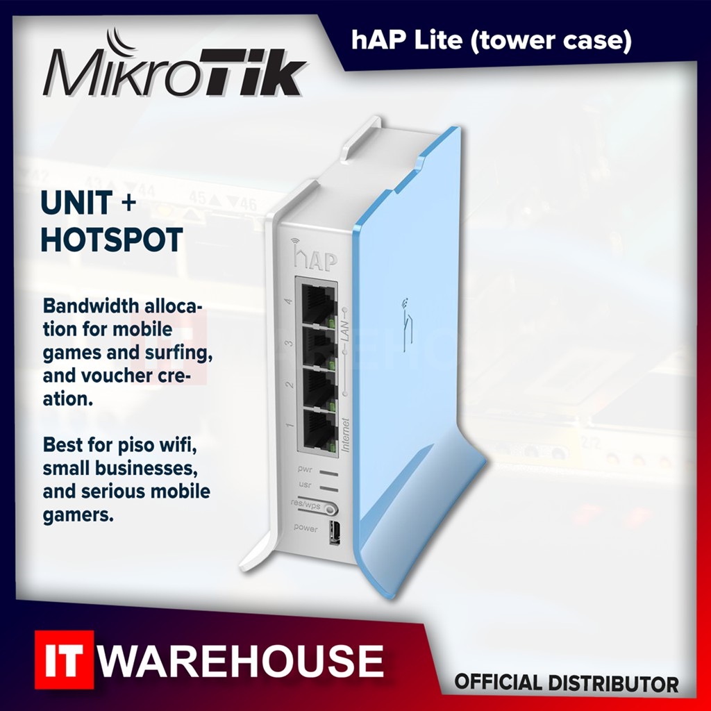 Haplite MikroTik Rb941-2nd-Tc Wi-Fi Router For Hotspot Vendo Business ...