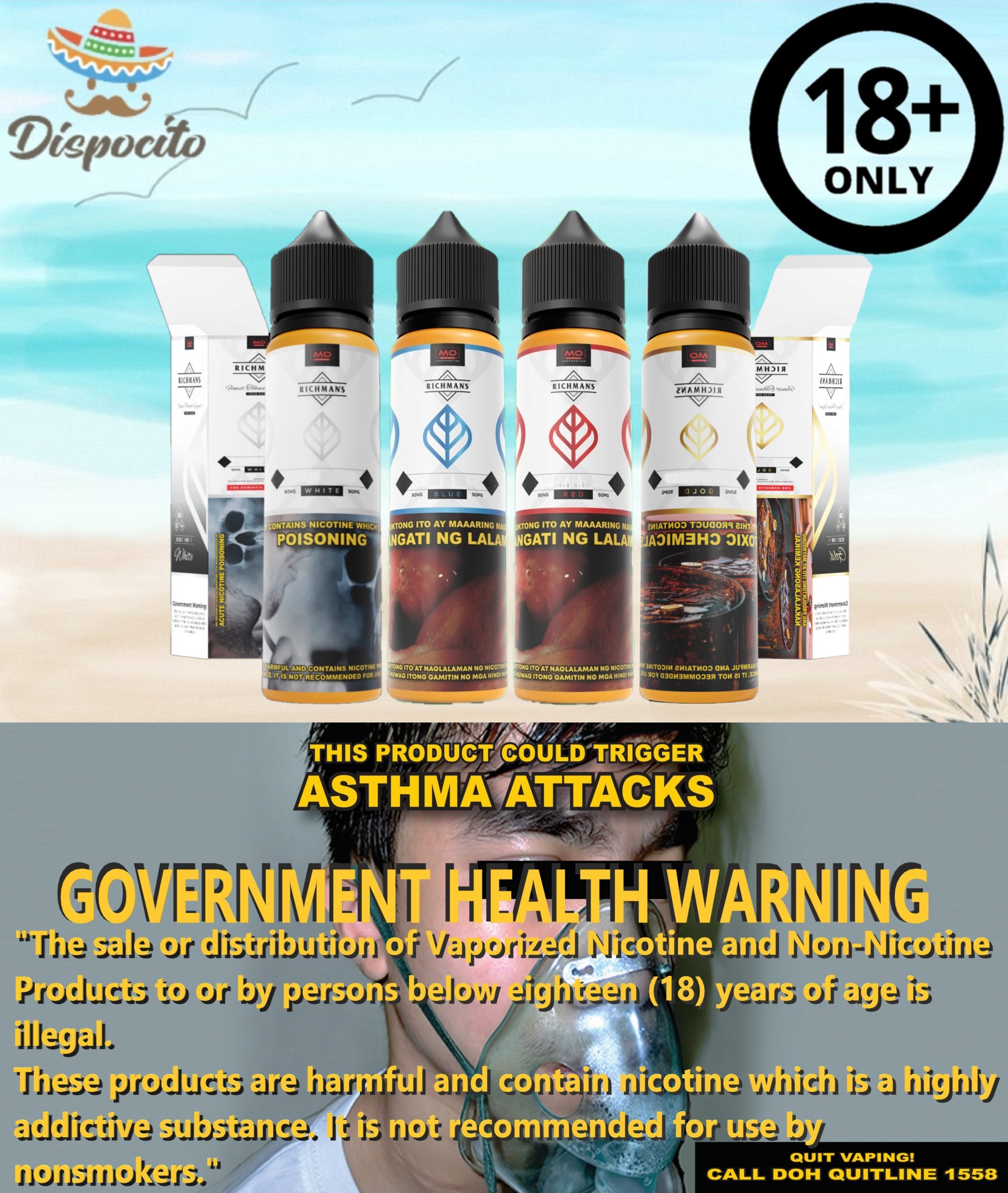 MO RICHMAN FREEBASE 60ML PREMIUM E-LIQUIDS | Lazada PH