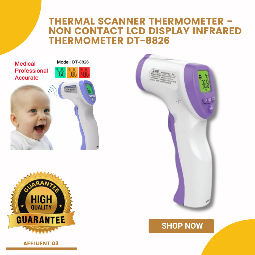 Thermal Scanner Thermometer - Non contact LCD Display Infrared Thermometer DT-8826 | Lazada PH