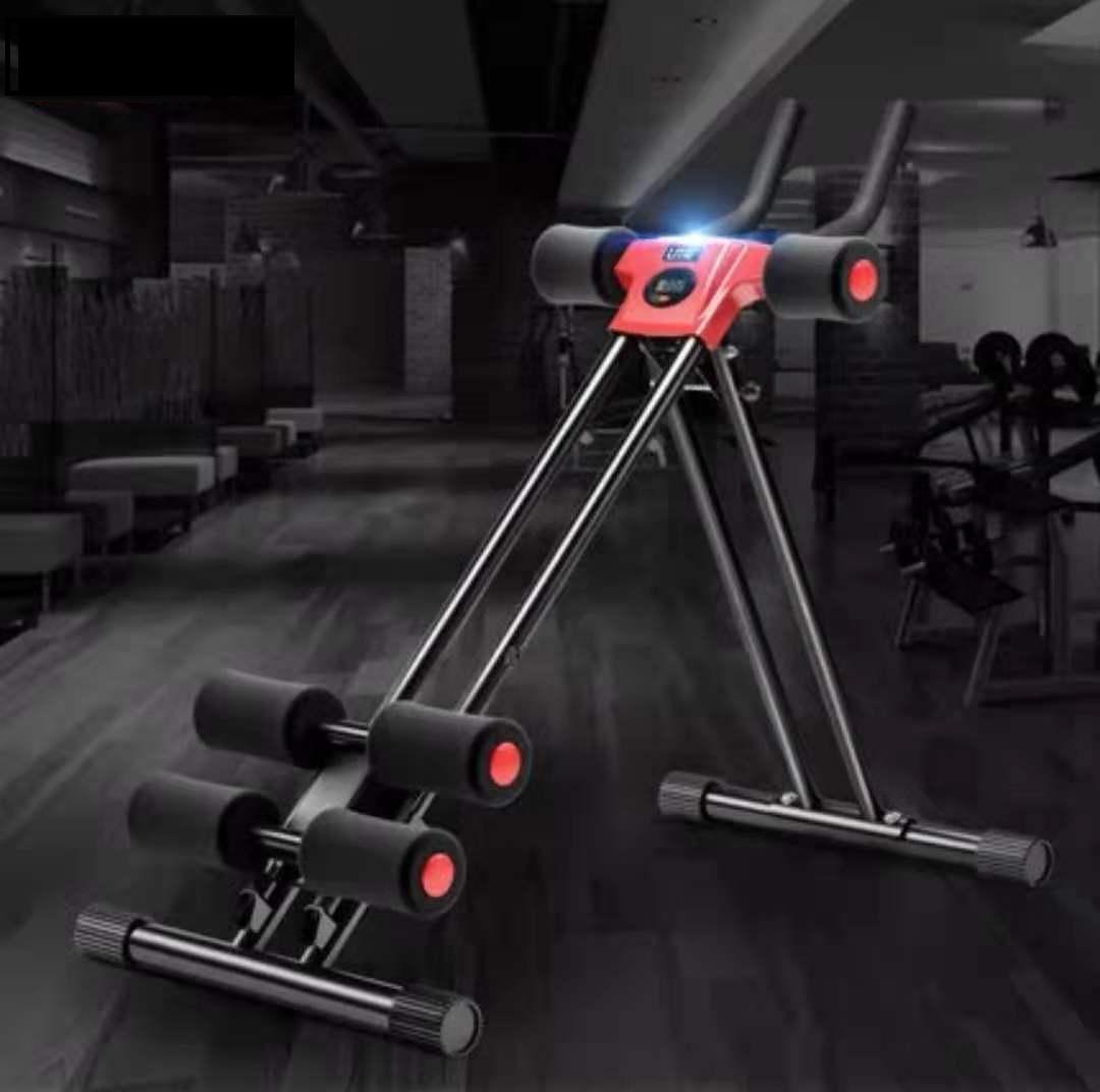 Adjustable Abdominal Machine Fitness AB Glider Trainer Rail Cruncher ...