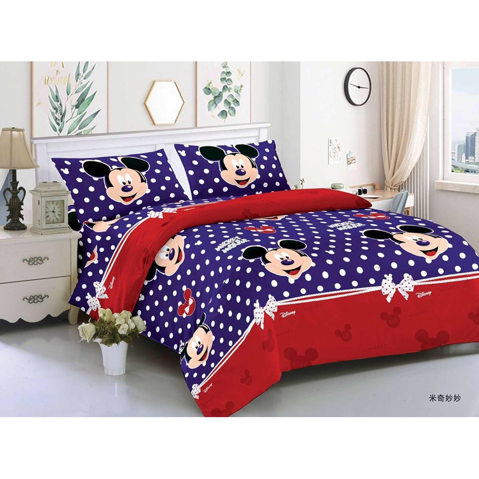 4 in 1 SET MICKEY MOUSE BEDSHEET | Lazada PH