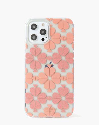 Original Kate Spade Tonal Spade Flower iPhone 12/12 Pro 12 Pro Max Case ...