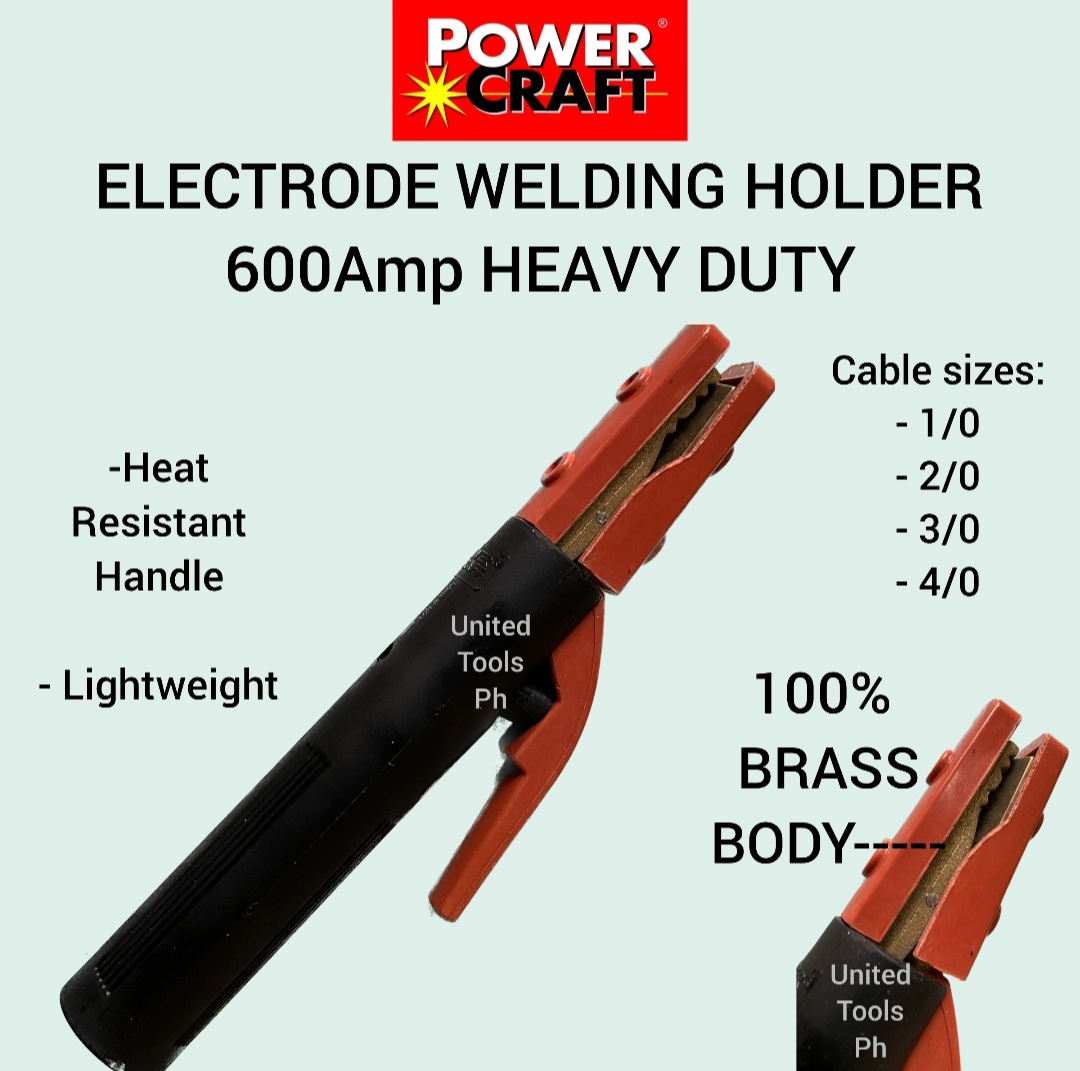 POWERCRAFT Electrode Welding Holder 600Amp HEAVY DUTY BRASS Body ...