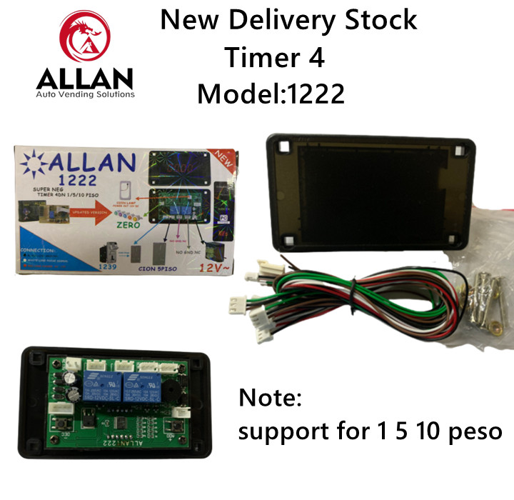 ALLAN 1222 Timer 4digit Support 1/5/10 Piso | Lazada PH