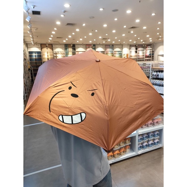 Umbrella Folding WE BARE BEARS MINISO UMBRELLA WBB GRIZZ PANDA ICEBEAR ...
