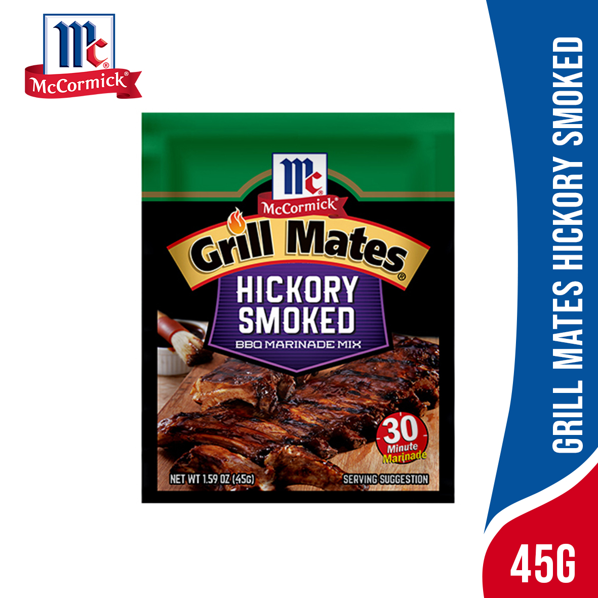 McCormick Grill Mates Hickory Smoked Barbeque Marinade Mix 45g | Lazada PH