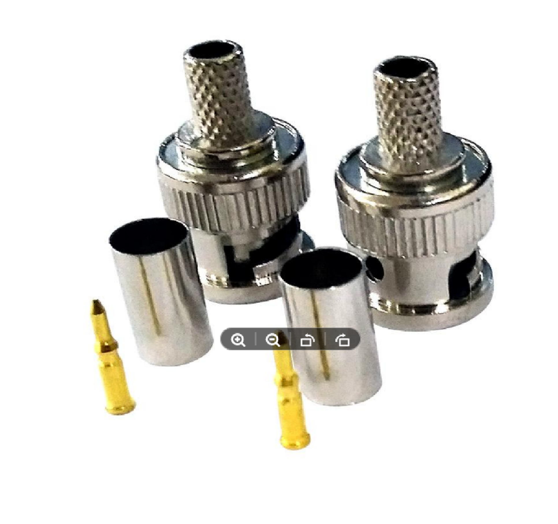 10pcs BNC Plug RG6 Crimp Type 1 BNC Connector Pack | Lazada PH