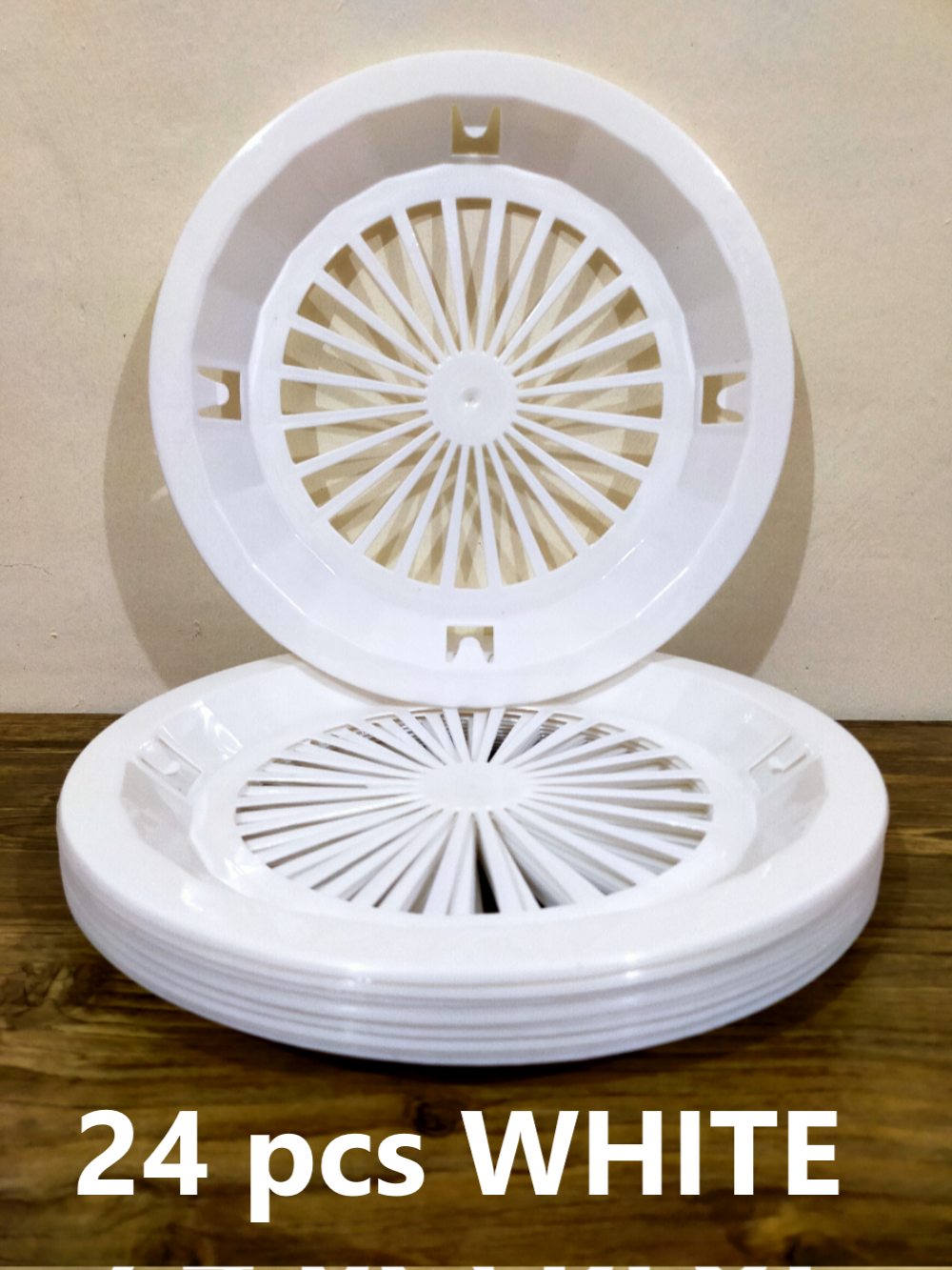 24 PCS Durable Quality Paper Plate Holder PP Plastic Reusable Easy To ...