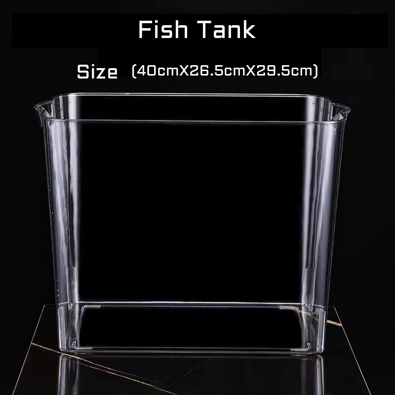 【COD】Ultra-white transparent 25L large fish tank landscaping water ...