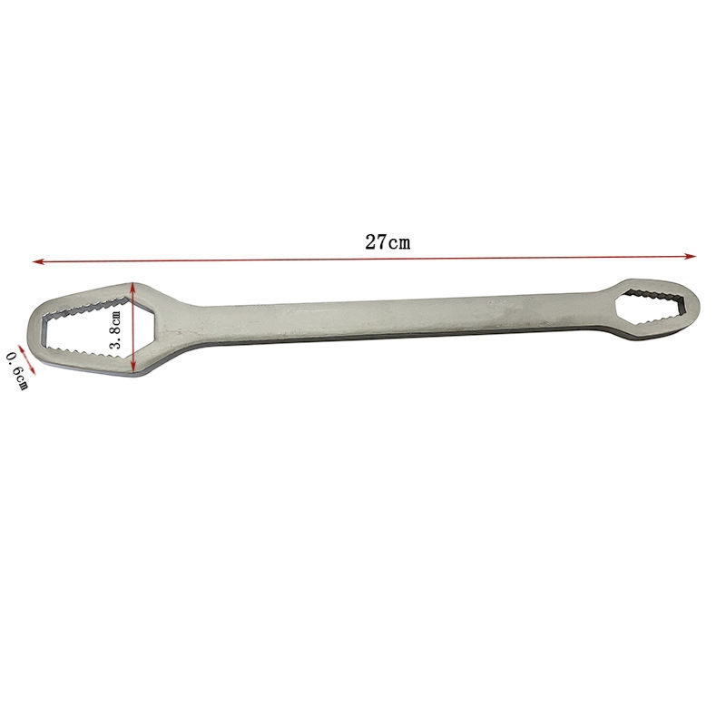 Double Head Wrench Nut Driver Srew Self-Tightening Ratchet Spanner ...