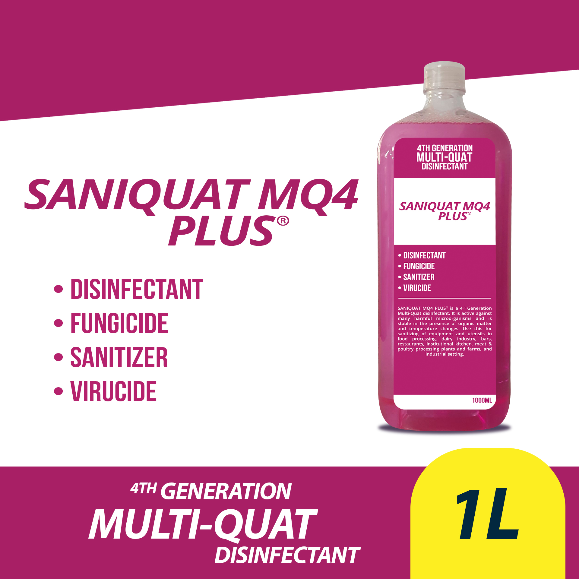 Saniquat MQ4 Plus Disinfectant | Lazada PH