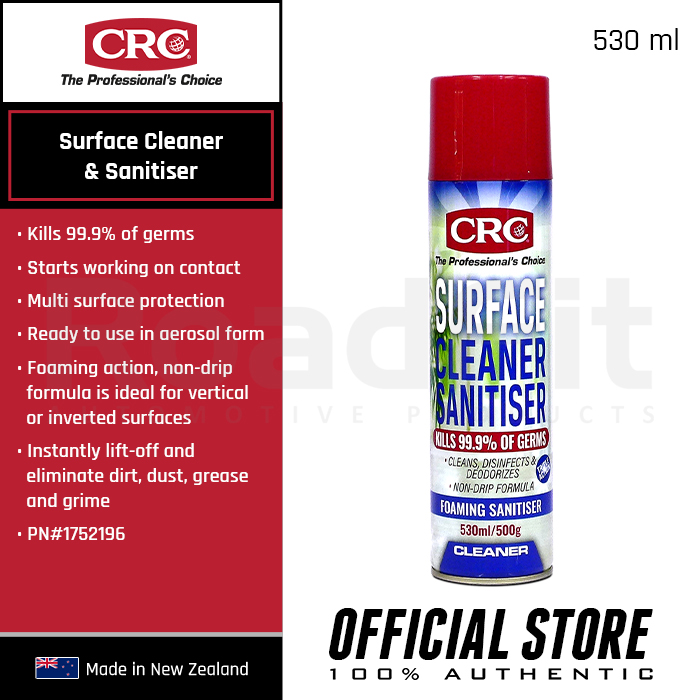 CRC Surface Cleaner & Sanitiser 530ml, 1 Spray Can PN#1752196 MC ...