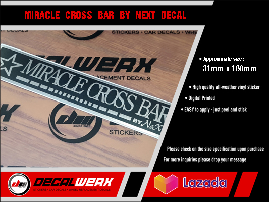 Miracle Cross Bar by Next Decal | Lazada PH