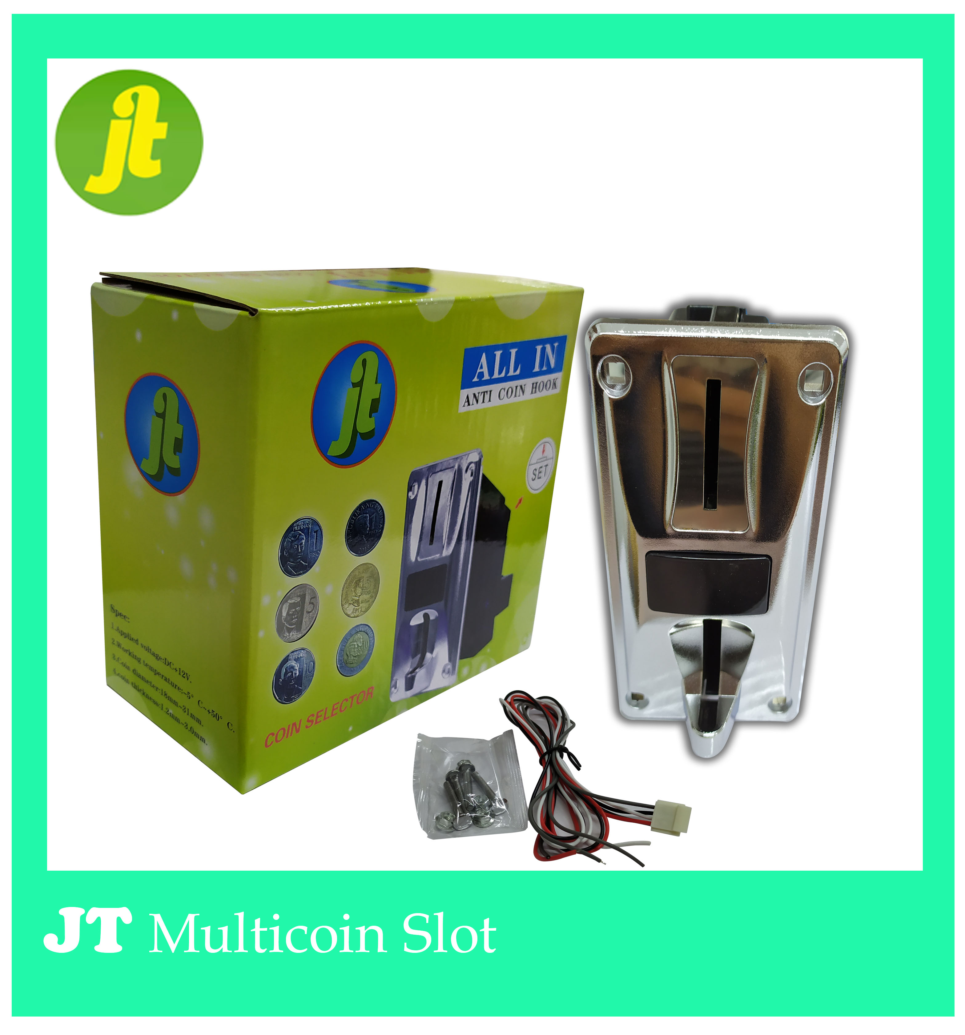 JT Universal Multi Coin Slot with anti hook 10/5/1 Peso | Lazada PH