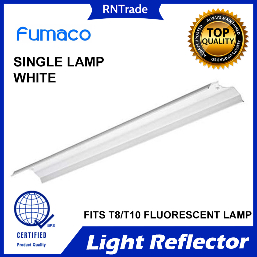 Industrial Housing Powdercoated White Steel Reflector 4ft, Fluorescent ...