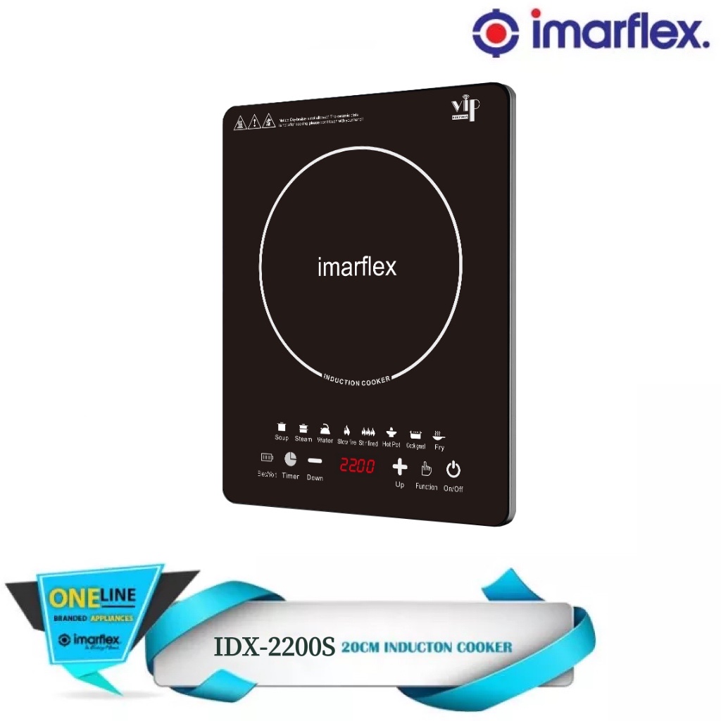 Imarflex IDX-2200S Induction Cooker 2200W Inverter Stove Multiple ...