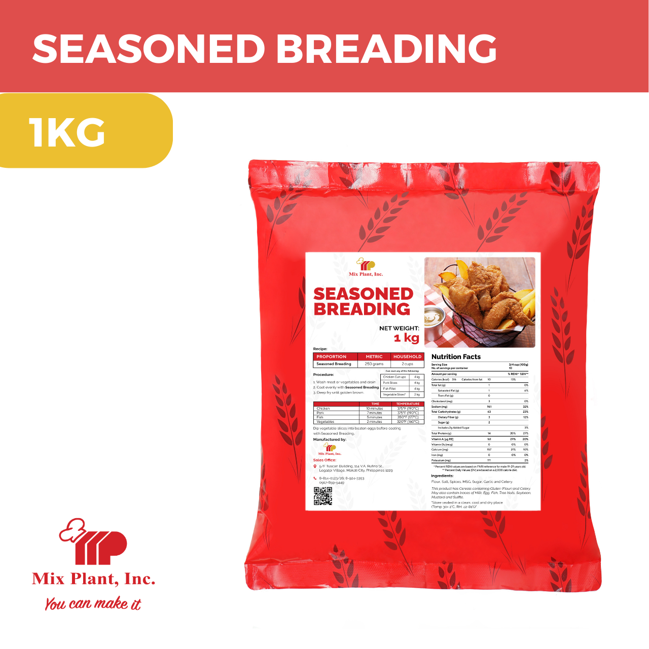 Mix Plant Seasoned Breading 1KG | Lazada PH