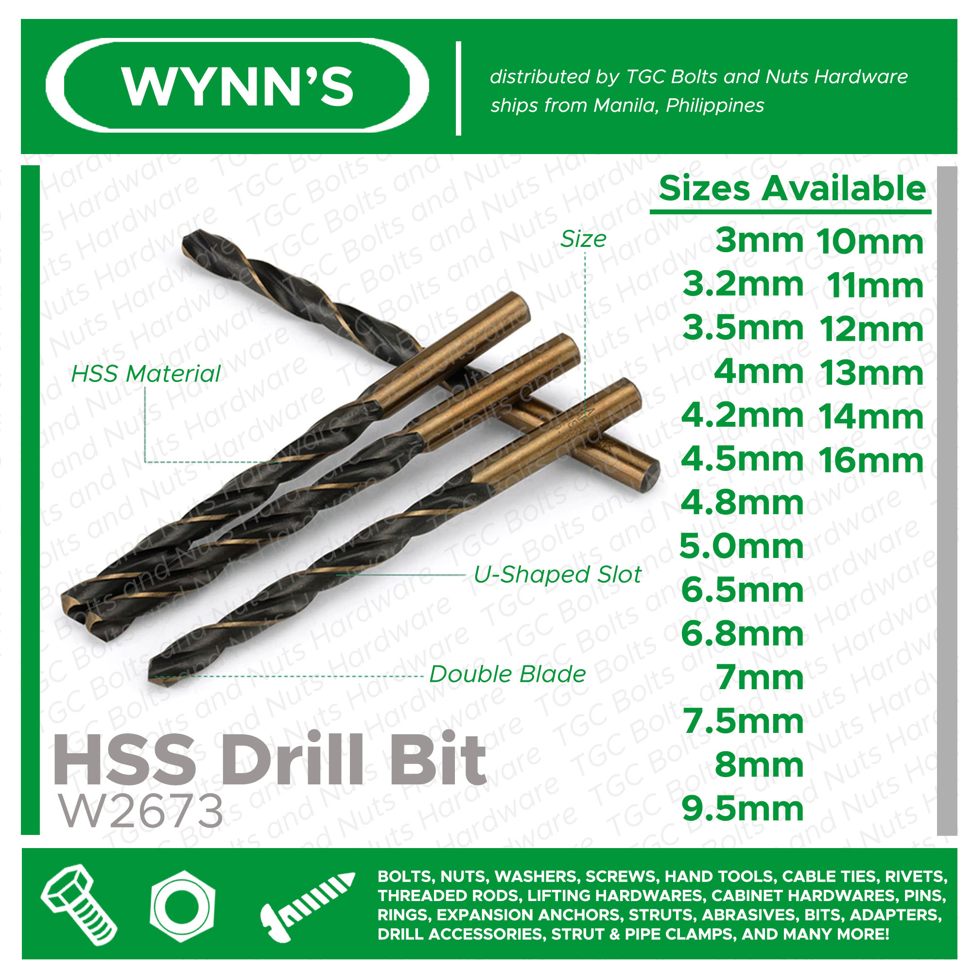 1PC M3 M16 Wynns HSS Drill Bit For Metal Stainless Steel TGC 3 3 2 3 1PC M3 M16 Wynns HSS Drill Bit For Metal Stainless Steel TGC 3 3 2 3