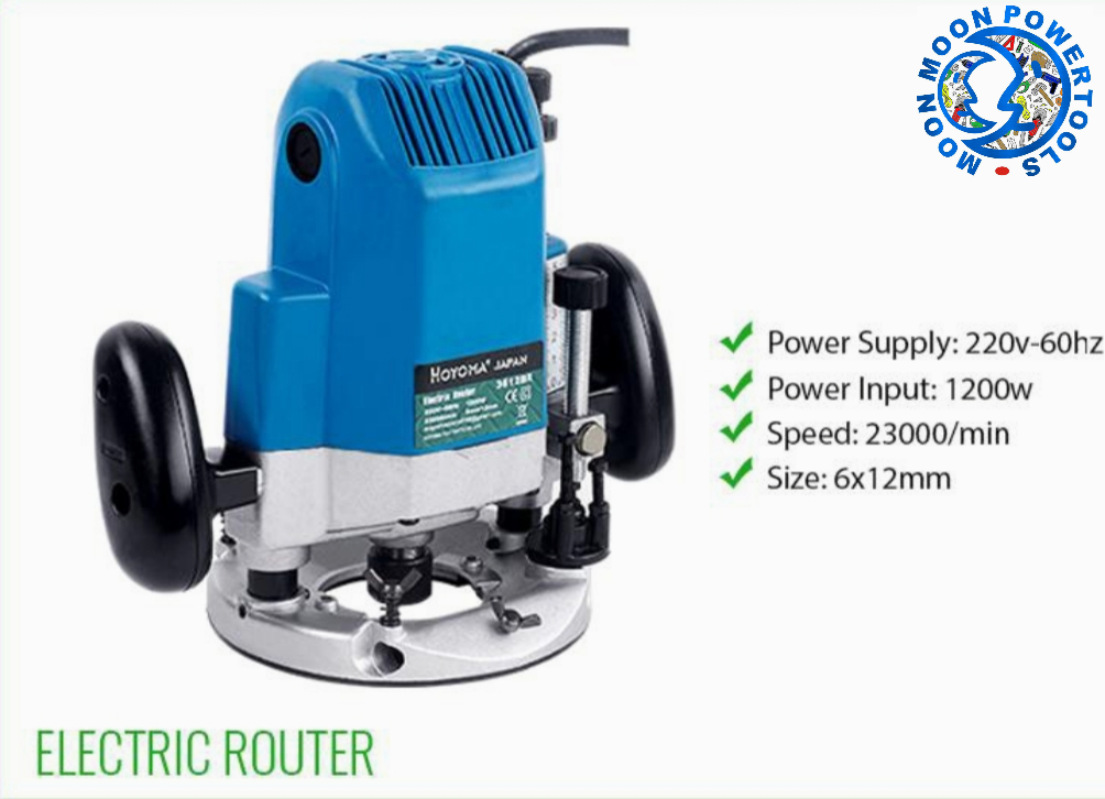 hoyoma electric router 1200watts 3612r blue or silver | Lazada PH