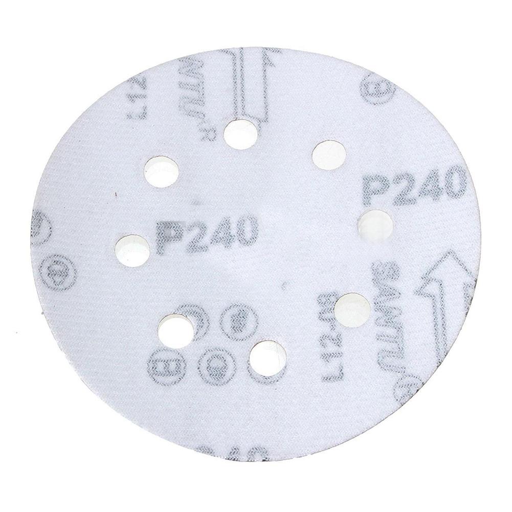30X 5inch 125mm 8 Hole 240 Grit Sand Sanding Disc Paper Random Orbit ...