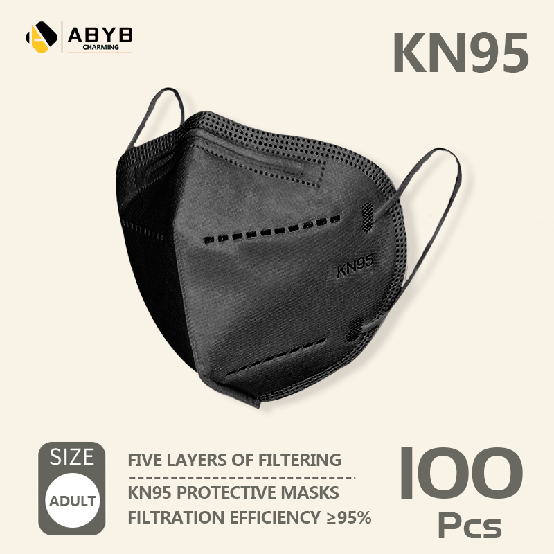 100PCS KN95 mask adult Original 5 Ply KN95 Facemask Washable Korean ...
