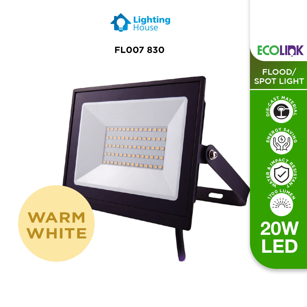 Lighting House Ecolink LED Floodlight | Lazada PH