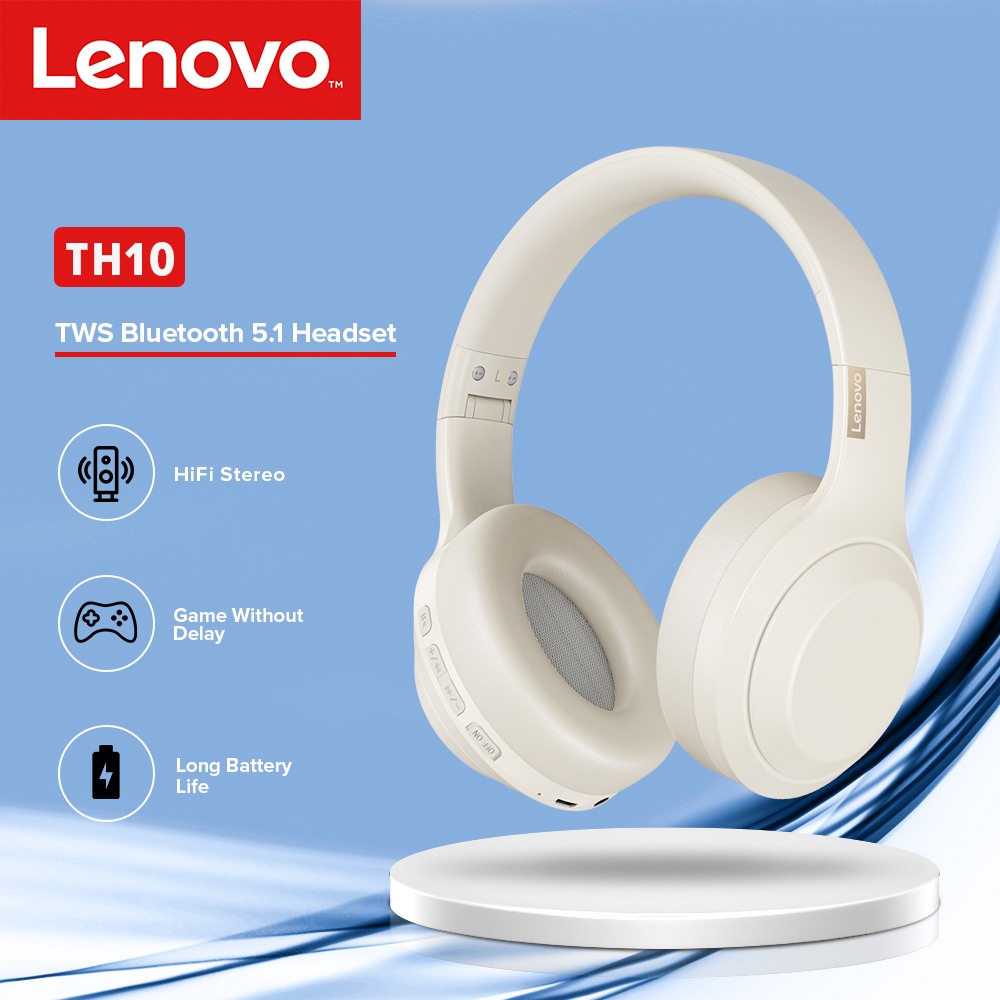Lenovo Thinkplus TH10 Wireless Headphones Over-the-ear HIFI Stereo ...