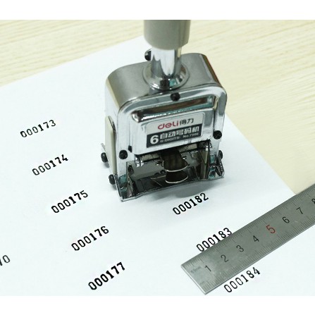 Numbering Machine Self-Inking Automatic - 6 Digits,Digital Stamp ...