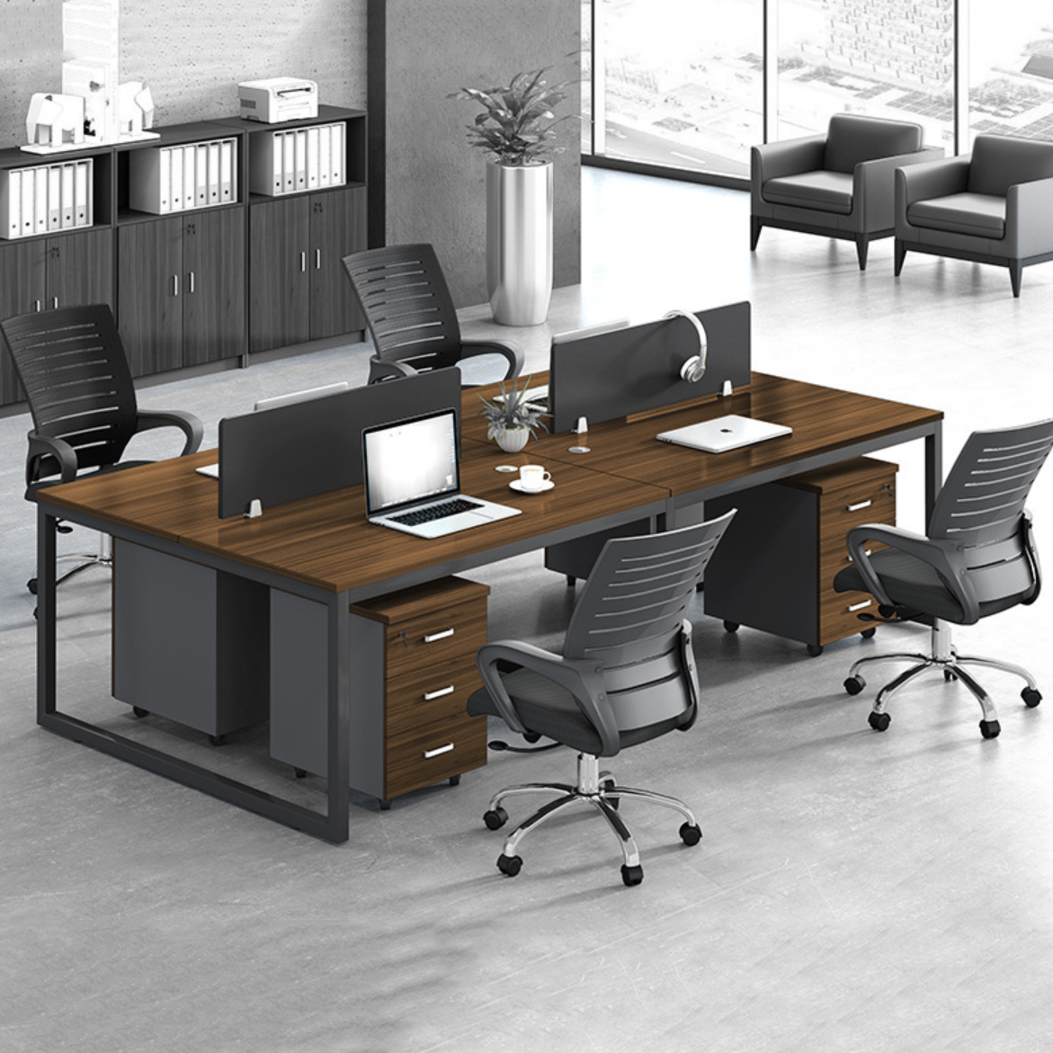 Lexington Linear Workstation - 2/4/6 seater (Table Only) office table ...