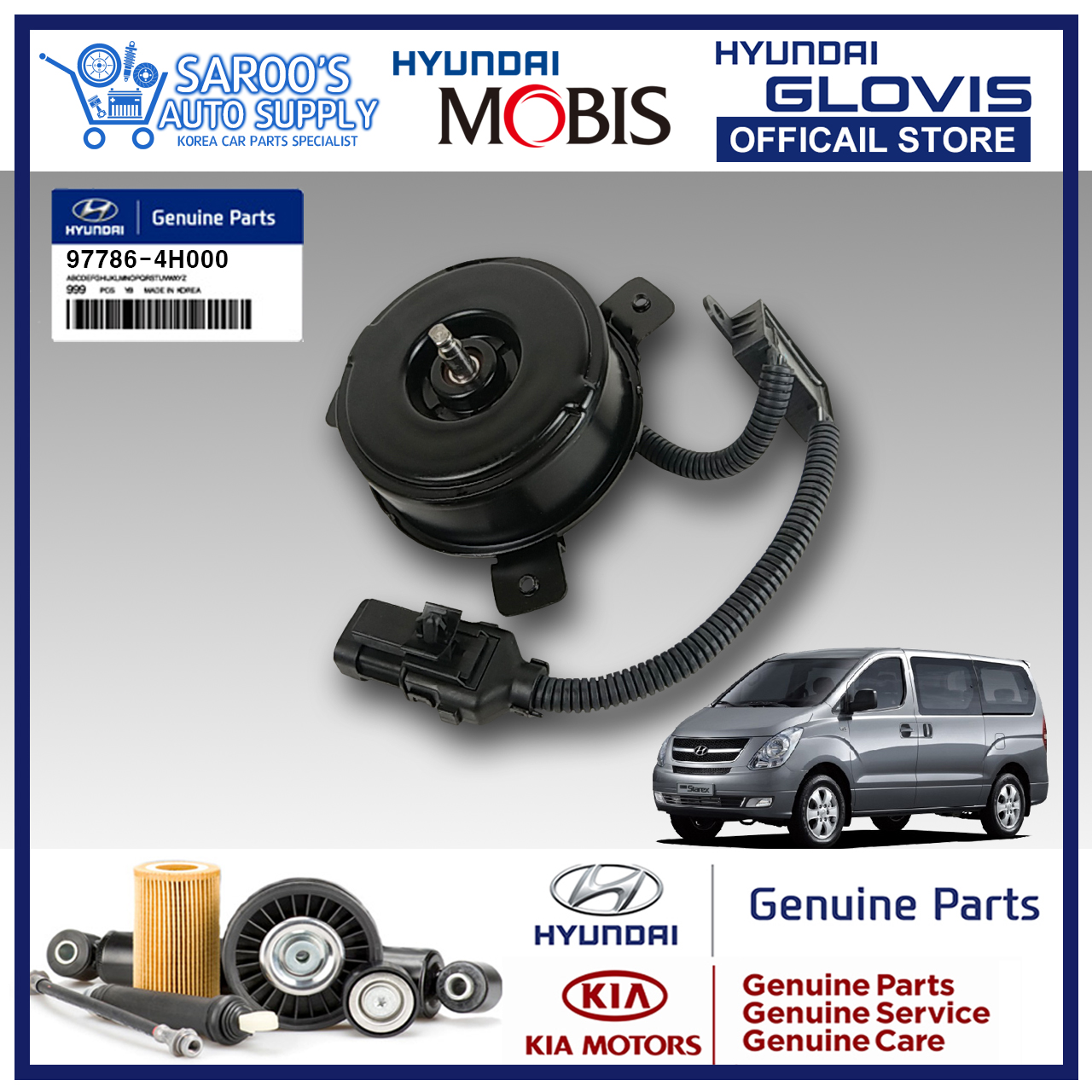 [A][Genuine] Radiator Fan Motor / Cooling Fan Motor For Hyundai Grand ...