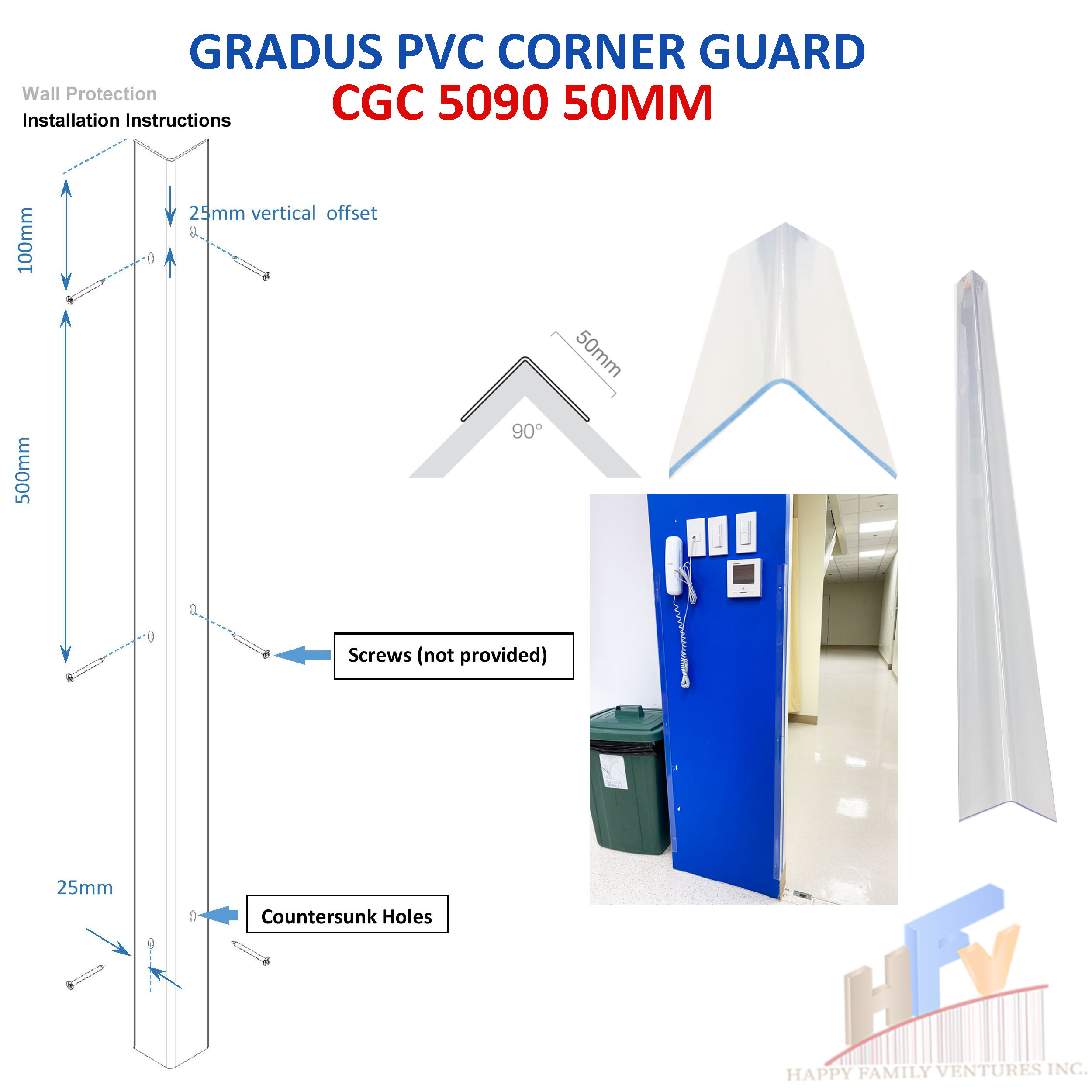 CORNER GUARD -CLEAR/POLYCARBONATE WALL PROTECT | Lazada PH